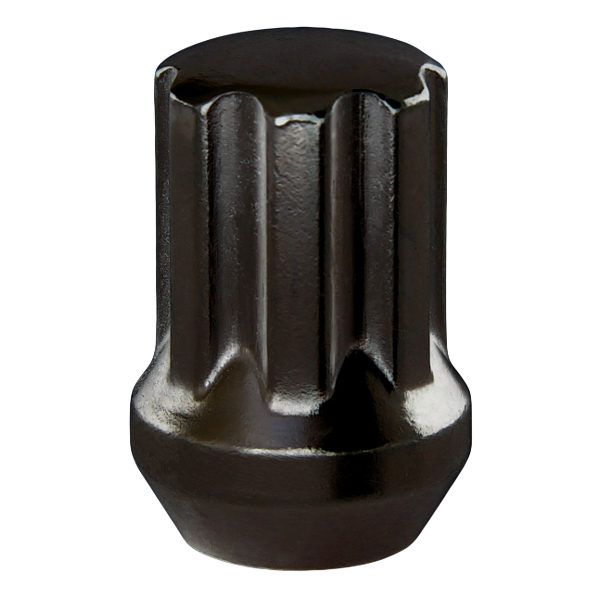 14X1.50 SPLINE NUT 7 SPLINE BLACK CHROME (set of 20) With SPLINE DRIVE ...