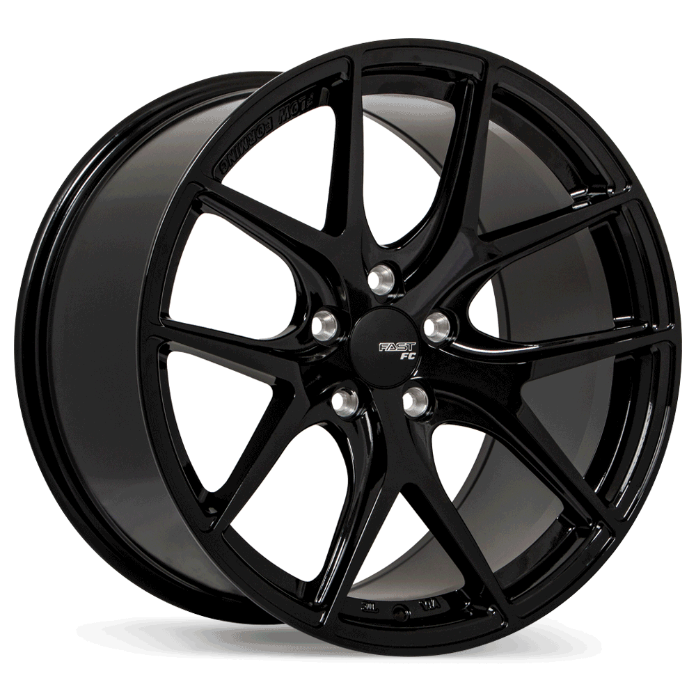 Fast Wheels FC04 19x9.5 +45 5x110 72.6CB - Metallic Black – Jspec Wheels