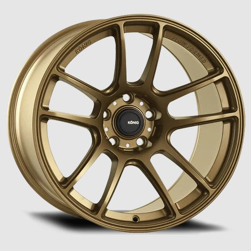 Konig Heliogram 17x8.5 +38 5x100 73.1CB - Matte Bronze – Jspec Wheels
