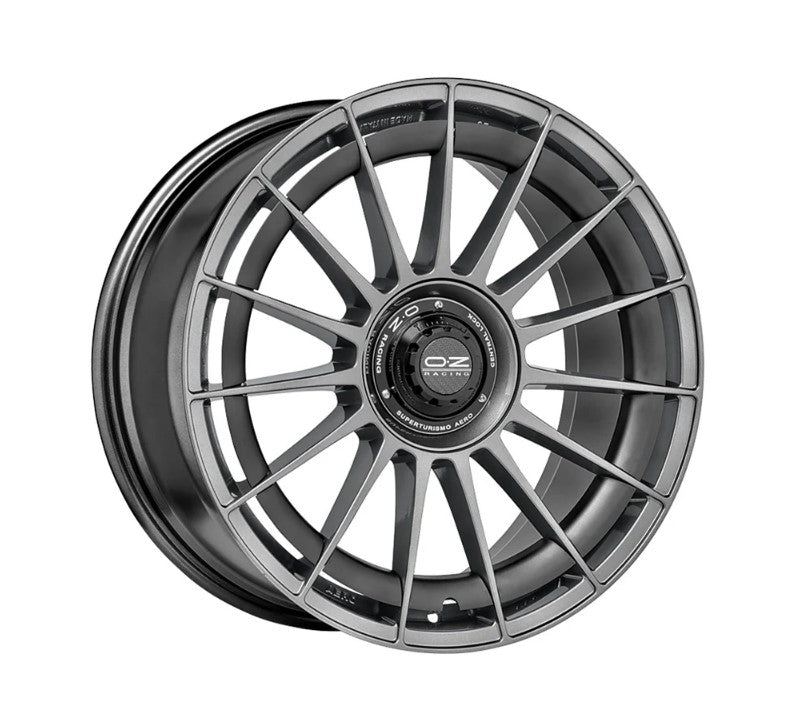 OZ Superturismo Aero 18x8 +45 5x112 75CB - Star Graphite – Jspec Wheels