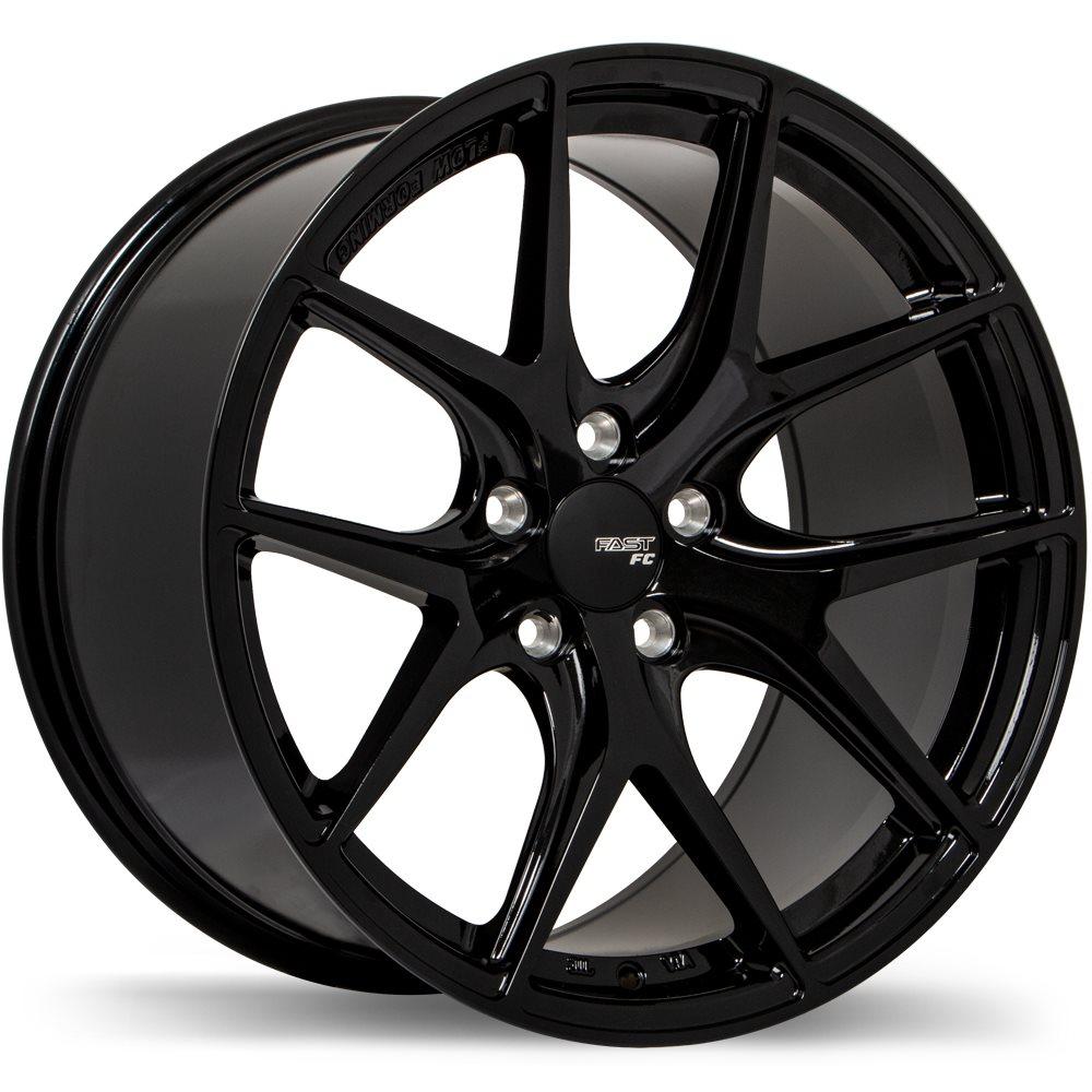 Fast FC04 18x9 +40 5x108 72.6CB - Metallic Black – Jspec Wheels