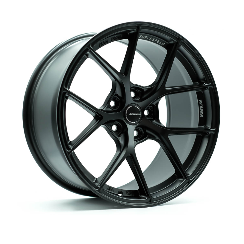 SuperSpeed RF05RR 18x9.5 +45 5x120 64.1CB Face 1 - Matte Black – Jspec ...